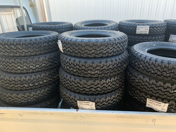4 New Japanese Mini Truck Tires Yokohama Super Digger 828 145 R 12 Suz ...